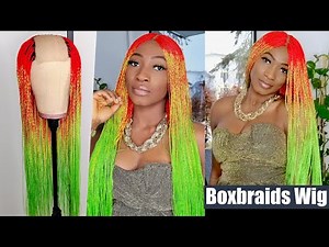 DIY: How To Boxbraids Wig / Without Lace Closure