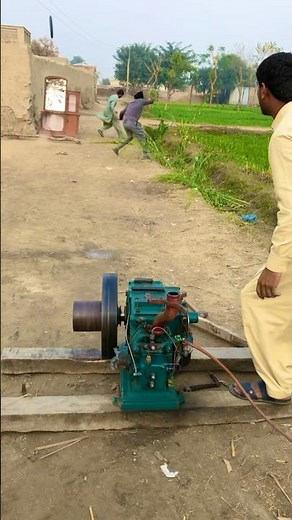 New Diesel engine start with Mirror 🪞😱😱😱😱😱😱