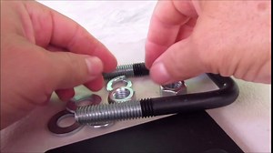 Hitch Tightener, Clamp Anti Rattle Stabilizer for 1.25" to 2" Hitches, Rubber Coated Lock Down Hitch Stabilizer,Reduce Movement On Hitch Mount Cargo Carrier Bike Rack for a Wobble.(1 Ea)