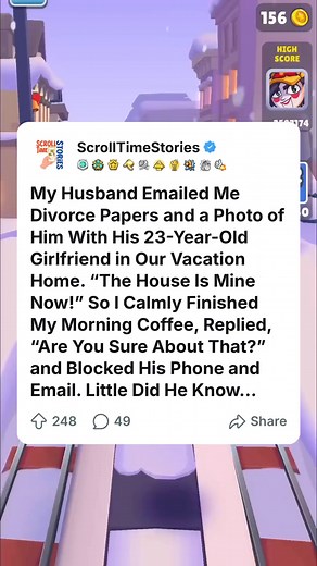 85K views · 728 reactions | My husband emailed me divorce papers…...