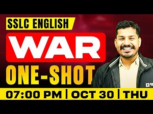 SSLC English | War | Oneshot | Exam Winner