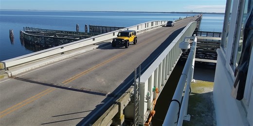 Alligator River bridge concrete pile test begins ahead of new span