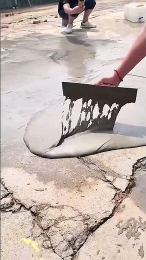 Perfect repair process of pothole pavement with cement mortar