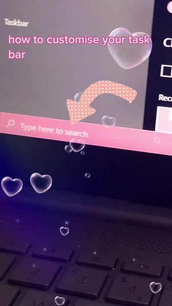 how to customise your task bar! #taskbar #colour #laptop | Laptop