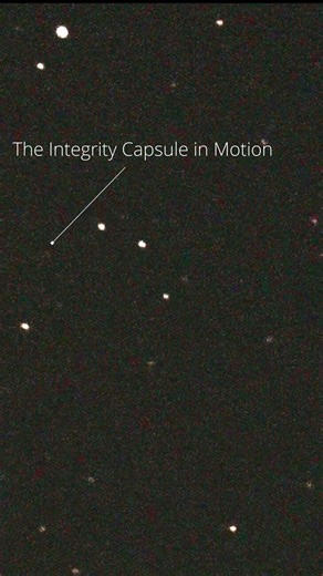 Artemis Integrity capsule on its way to the Moon, on 4-4-2026, 3:50 AM PST