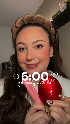 Naomi Kayla on Instagram: "get ready with me for another 6am shift ⏰💋✨ 🔗 to products all on my ltk 💌 products in order used: @abib.official collagen lip mask @cosrx snail 96 essence @cerave skin renewing brightening lotion @maybelline eye brow glue @elfcosmetics matte grip primer @lorealparis brow stylist definer in brunette @tartecosmetics shape tape concealer in 22N light neutral @tirtir_official cushion foundation in 22N shell beige @dibsbeauty glowtour stick in starlit @rarebeauty liquid