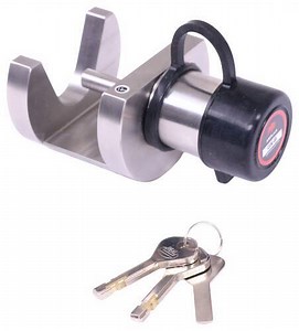 AMPLock Trailer Coupler Lock for Bulldog Gooseneck Couplers - Stainless Steel AMPLock Gooseneck Trai