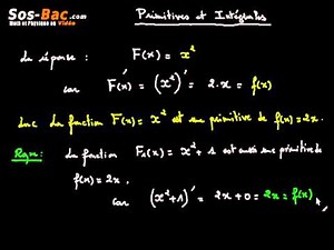 Primitives et Intégrales cours 1