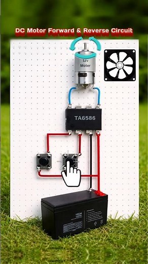 DC Motor Direction Control Circuit (Forward/Reverse)