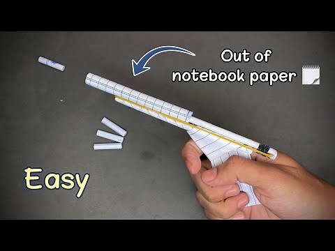 Easy paper gun making tutorial | how to make paper gun easy and fast | paper craft