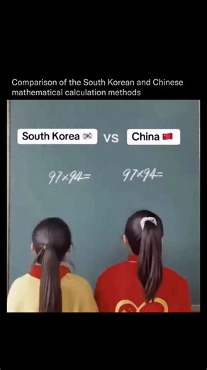 Did You Know on Instagram: "South Korean and Chinese mathematical calculation methods are similar in their strong academic traditions but differ in focus and approach. South Korea emphasizes speed, accuracy, and multiple problem-solving strategies, often reinforced through after-school programs (hagwons). Chinese methods focus more on deep understanding, repetition, and step-by-step mastery, with traditional tools like the abacus still in use. While both systems produce top-performing students,