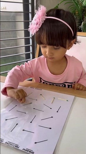 Shadow matching Activity for preschoolers | Match sticks activity