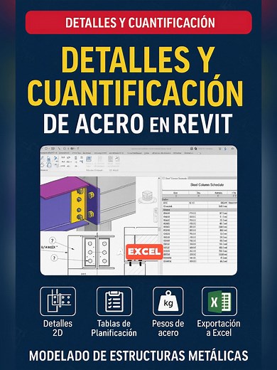 📊 Detalles y Cuantificación de Acero en Revit 📈 ¡Control total sobre tu acero estructural! Aprende a generar: 📐 Detalles 2D precisos 📋 Tablas de Planificación automáticas ⚖️ Pesos de acero exactos ➡️ Exportación a Excel para reportes Domina el Modelado de Estructuras Metálicas de inicio a fin. 🏗️ ¡Inicio en NOVIEMBRE! 🗓️ 03, 05, 10 y 12 de NOVIEMBRE ⏰ 8:00 PM a 10:00 PM 💰 Precio: S/60 #QuantificaciónDeAcero #RevitSteel #EstructurasMetálicas #BIM #ModeladoBIM | C-Ingeniería
