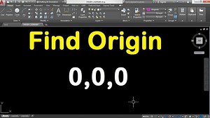 How to Find the Origin in AutoCAD 2018