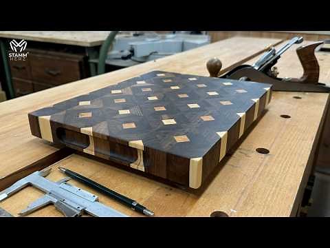 Woodworking: Creating a Cutting Board with an Elegant Diamond Pattern