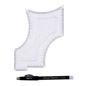 The Cut Buddy Original Shaping Tool, Clear Beard and Hairline Template with Bonus Tracer Pencil, As Seen on Shark Tank