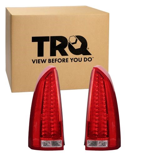 2006-11 Cadillac DTS Driver & Passenger Side 2 Piece Tail Light Set TRQ LTA79958