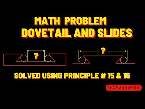 Math problem dovetail and slides