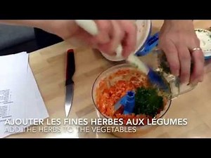 Recette Tupperware facile de Poisson à la crème et aux légumes / Mixte vegetable cream fish