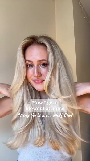 At home blowout using @The Drybar Half Shot✨ #drybar #thedrybar #blowout #blowoututorial
