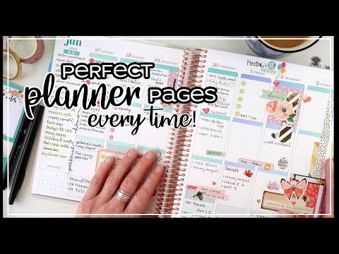 Planner Decorating Hacks and Tips - A Recipe to Make Planner Spreads You'll Love Every Time!