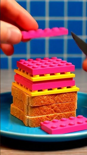 Satisfying LEGO Stop Motion Cooking 🥪 Delicious Brick Sandwich ASMR #Shorts