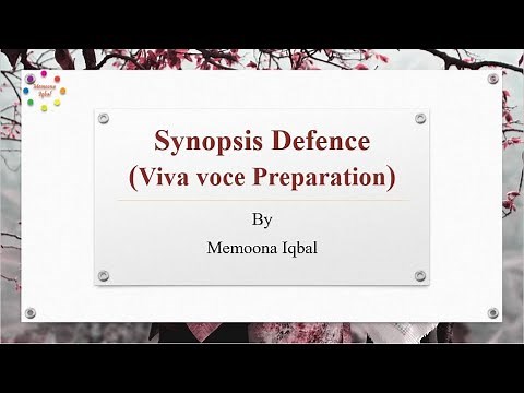 Synopsis Defence | Viva voce Preparation | MPhil Students| Questions | Tips and Tricks
