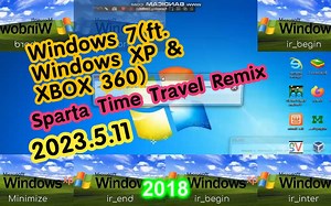 Windows 7(Ft.Windows XP & 360) - Sparta Time Travel Remix