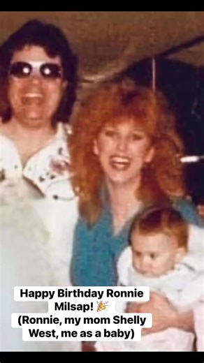 Help me wish Ronnie Milsap a Happy Birthday!!! A true icon… Ronnie, my mom Shelly West and me as a baby. My uncle Kerry was his sound engineer on the road for 30 years ❤️ What a talent and great guy. What’s your favorite Milsap song?? #RonnieMilsap #shellywest | Tess Frizzell