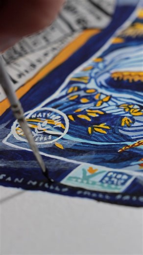 Ever wondered how the illustrations in each Zingerman's Mail Order catalog are created? Get a sneak peek into the process as illustrator Ian Nagy beautifully brings to life a bag of Chico Rice. Psst: Did you know you can buy our artwork? Sure, we're biased, but we think original art makes an extra-special holiday gift! Find it at zingermansart.myshopify.com. | Zingerman's