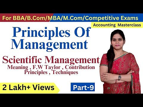 Taylor's Scientific Management Theory | Scientific Principles | Principles Of Management