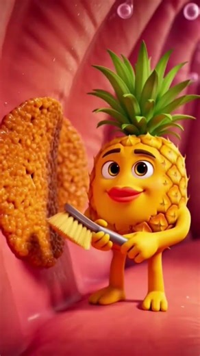 🍍+ 🍇 = Inside body repair mode ON 🔥 #cartoon #healthshots #foodreel #viral #stayfit💪