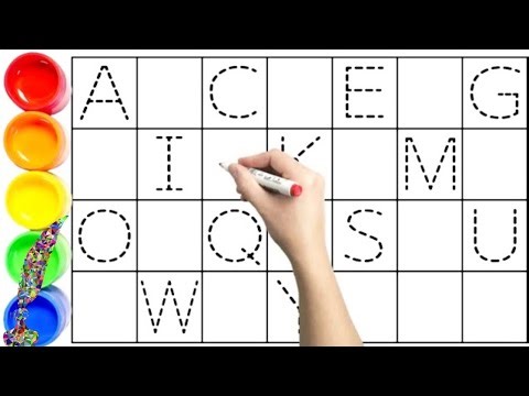 How to Write Letters for Children - Teaching Writing ABC for Preschool - Alphabet for Kids
