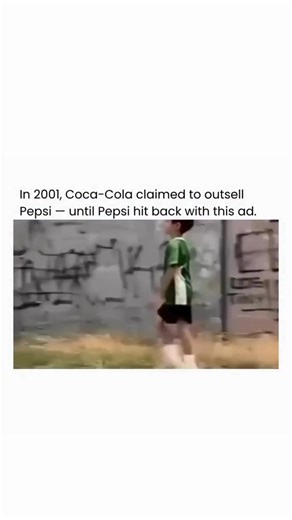 @Get_risen : The Viral Storybook on Instagram: "In 2001, after Coca-Cola announced that it sold significantly more than Pepsi, the rival brand responded with a bold and memorable TV commercial titled “Vending Machine.” The ad showed a boy standing in front of a soda vending machine, trying to buy a can of Pepsi. Since he couldn’t reach the button, he decided to buy two cans of Coca-Cola, stacked them as steps, and finally pressed the Pepsi button. In the end, the boy walked away holding the Peps