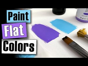 How to Paint Flat Color ACRYLIC PAINTING Tutorial