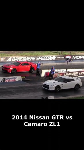 2014 Nissan GTR vs Camaro ZL1 – Godzilla Meets American Muscle! #dragracing #carshorts