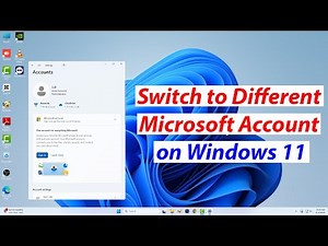 How to change Microsoft account in Windows 11