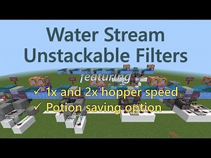 Water Stream Unstackable Filter - Update