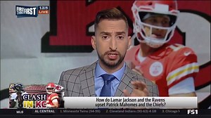 "Right now, the only player playing better than Patrick Mahomes is Lamar Jackson." Nick Wright breaks down how the Baltimore Ravens can upset The Kansas City Chiefs | First Things First on FS1