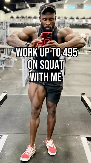 Fellas that squat rack ain’t seen you in a while. 👀 Back Squat Progression bar to 495 . . . #legday #squats #squatday #deadlift #quads #leggainz #personaltrainer #overlandparkks #olathe #kansascity #mondaymotivation | Aaron Sawyer