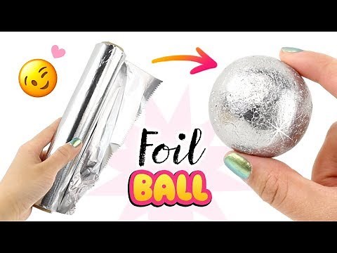 SAFE & EASY Japanese Foil Ball DIY!! NO Hammer, NO Sandpaper! How To Make Foil Ball Viral DIY