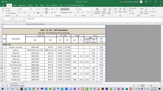 الخلاصة في شرح حسابات استاتيك الخاص بأجهزة التكييف Static pressure calculation for fans هنركز في الشرح على اهم الخطوات و الاخطاء الواجب تنجنبها اثناء الحسابات بالاضافة لكيفية استخراج قيم ال pressure drop من الكتالوجات مع تطبيق عملي تحياتي المهندس / ابراهيم عبد المحسن الجوهرى | MEP Courses Academy