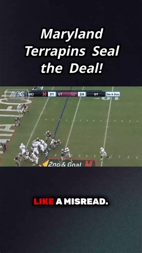 You absolutely *cannot* script this! Watch the sheer chaos as a defender totally misreads the play, allowing Brown to sneak in for the game-winning score right near the goal line. The Maryland Terrapins snatch victory from the jaws of Virginia Tech! This is the definition of clutch football moments. #CollegeFootball #MarylandTerps #GameWinner #CFB #FootballHighlights