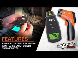 SP TOOLS - LASER ACTUATED TACHOMETER & INFRARED LASER GUIDED THERMOMETER - PRODUCT DEMONSTRATION
