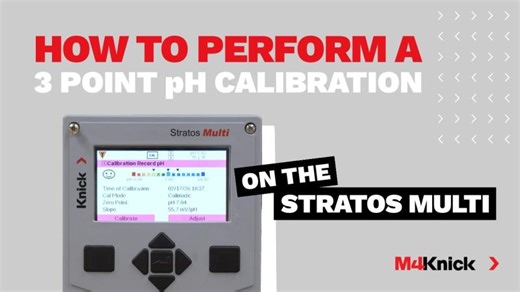 How to Perform a 3 Point Calibration on the Stratos Multi | M4 Knick