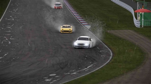 Mercedes C63 Coupe S tackles the rainy Brno track | Project Cars 2