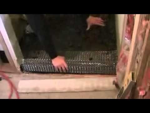 How to make a shower pan and prep a shower for tile