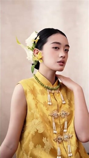 Let s offer our congratulations to my great-aunt#Chinese-style bride look#Oriental beauty#
