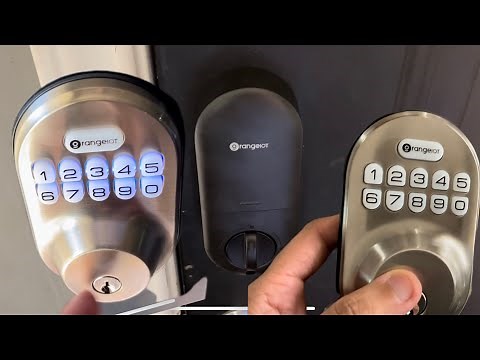 OrangelOT Keyless Entry Deadbolt Lock install and test 202. From Amazon