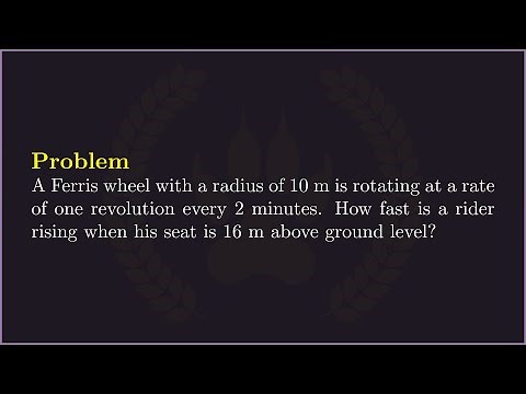 Ferris Wheel Rate Problem